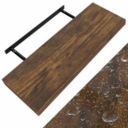 Casaria Wandregal Schweberegal 70cm Eiche dunkel + Halterung