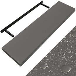 Casaria Wandregal Schweberegal 90cm Grau + Halterung
