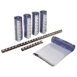 Kerbl Streifenvorhang-Set 2x PVC Streifen Ma&szlig;e 30x225 cm, Str&auml;ke 3 mm
