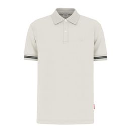 JOOP! Poloshirt JOOP JEANS "Amare", Herren, Gr. M, beige (natural), Jersey, Obermaterial: 98% Baumwolle, 2% Elasthan, clean, unifarben, klassisch normal, Rundhals, Rippb&uuml;ndchen, Shirts, mit Streifen am &Auml;rmel