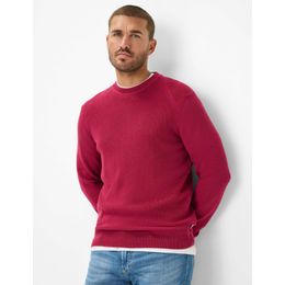 Rundhalspullover Brax "Style ROY", Herren, Gr. XL (54), pink, Strick, 44% Baumwolle, 29% Polyacryl, 27% Wolle, Rundhals, Pullover