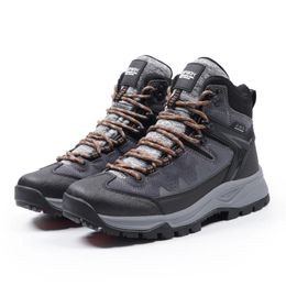 Wanderschuh Icepeak "WYNNES MS", Gr. 38, grau, Schuhe, wasserdicht