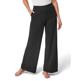 Dehnbund-Hose feel good, Damen, Gr. 36/38, Normalgr&ouml;&szlig;en, schwarz, 70% Polyester, 30% Viskose, unifarben, Hosen