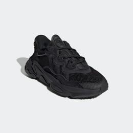 Sneaker adidas originals "OZWEEGO", Gr. 36, schwarz (core schwarz, core schwarz, trace grau metallic), Leder, Textil, Sportlich, Schuhe