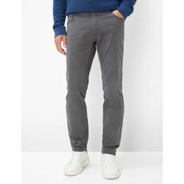 5-Pocket-Hose Brax "Style CHUCK", Herren, Gr. 35, L&auml;nge 36, grau (dunkelgrau), Web, 80% Baumwolle, 17% Lyocell, 3% Elasthan, Hosen 5-Pocket-Hose