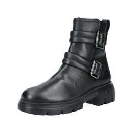 Stiefelette Paul Green "Paul Green Stiefelette Glattleder", Damen, Gr. 38,5, schwarz, Glattleder, Schuhe Stiefelette