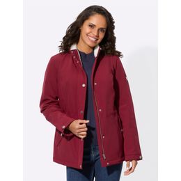 WITT Damen Jacke mit Teddyfleece-Futter, dunkelrot, Gr&ouml;&szlig;e 38