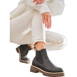 Heine Witt Damen Stiefelette, anthrazit, Gr&ouml;&szlig;e 42