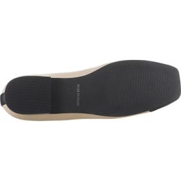 Heine Witt Damen Ballerina, sand-schwarz, Gr&ouml;&szlig;e 42