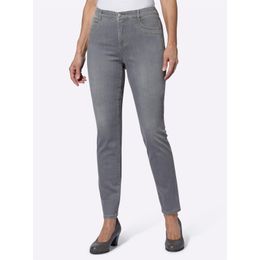 WITT Damen 5-Pocket-Jeans in Magic-Stretch-Qualit&auml;t, light grey-denim, Gr&ouml;&szlig;e 36