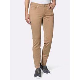 WITT Damen 5-Pocket-Hose in Baumwoll-Stretch-Qualität, camel, Größe 19