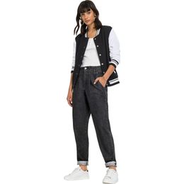 WITT Damen High-waist-Jeans im Paperbag-Schnitt, graphit denim, Gr&ouml;&szlig;e 20