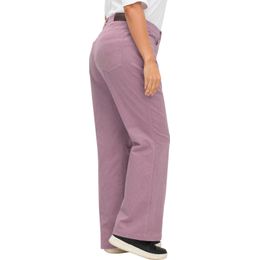 sheego Damen Cordhose in Bootcut-Beinform, mauve, Gr&ouml;&szlig;e 56