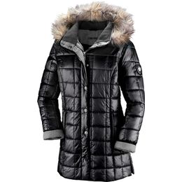 WITT Damen Steppjacke mit Rei&szlig;verschluss-Seitenschlitzen, schwarz, Gr&ouml;&szlig;e 44