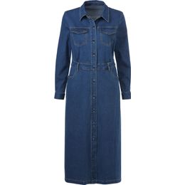 Heine Witt Damen Jeanskleid mit Knopfleiste, blue-bleached, Gr&ouml;&szlig;e 40