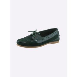 Heine Witt Damen Slipper, gr&uuml;n, Gr&ouml;&szlig;e 36