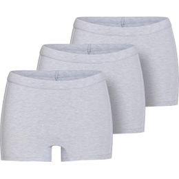 w&auml;schepur w&auml;schepur Damen Longpanty im Vorteilspack, grau-meliert, Gr&ouml;&szlig;e 40/42