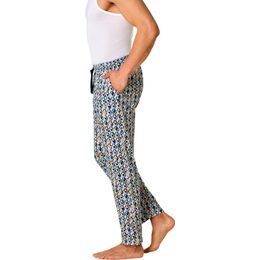 w&auml;schepur men Herren Hose lang, dunkelblau-gr&uuml;n-bedruckt, Gr&ouml;&szlig;e 56/58