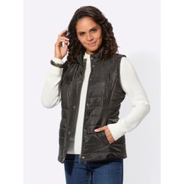 WITT Damen Weste aus recyceltem Polyester, graphit, Gr&ouml;&szlig;e 46
