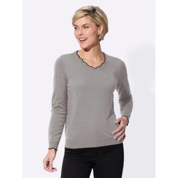 V-Ausschnitt-Pullover
