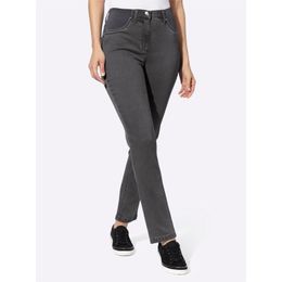 WITT Damen Jeans in Stretch-Qualit&auml;t, dark grey-denim, Gr&ouml;&szlig;e 50