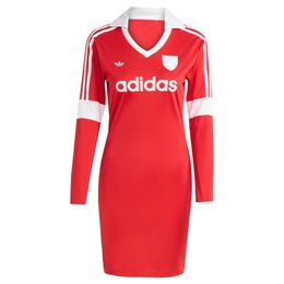 adidas originals Kleid 'FOOTIE' Damen Gr&ouml;&szlig;e 26/28 rot / wei&szlig; Winterkleid