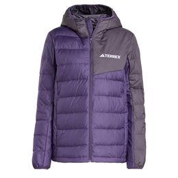 adidas terrex Outdoor Jacket 'Multi Light Down CLIMAWARM Hooded' female Purple size M