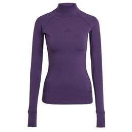 adidas Performance Funktionsshirt 'Techfit COLD.RDY Long-Sleeve' Damen Gr&ouml;&szlig;e XS/S dunkellila