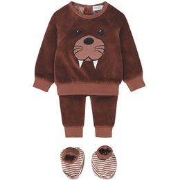 Dirkje 3tlg. Outfit in Hellbraun - 36% | Größe 68 | Baby-sweatshirts-jacken