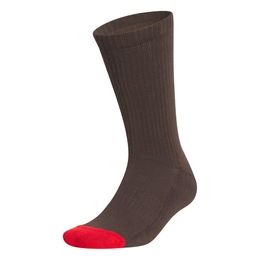 adidas Performance Sportsocken 'Trefoil' Herren Gr&ouml;&szlig;e 47/49 dunkelbraun / puder / rot / wei&szlig;