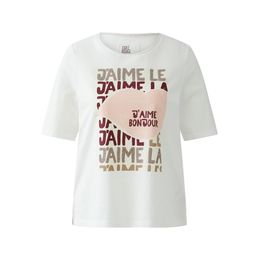 Oui T-Shirt Damen Größe XXXL mischfarben / weiß
