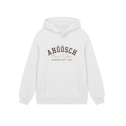 F4NT4STIC Sweatshirt 'Knut & Jan Hamburg Ah&ouml;&ouml;sch Plattdeutsch Beige' male White size L