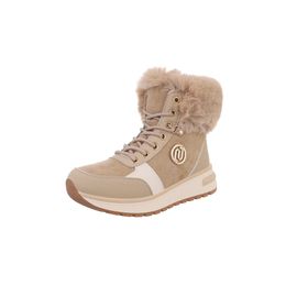 Ital-Design High Heels ' Plateaustiefeletten ' Damen Gr&ouml;&szlig;e 41 hellbraun Winterschuhe