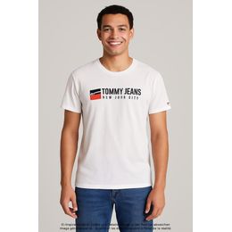 Tommy Jeans T-Shirt Herren Gr&ouml;&szlig;e M Second Hand wei&szlig;