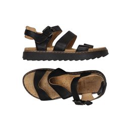 hessnatur Sandalen Damen Gr&ouml;&szlig;e 39.5 Second Hand schwarz