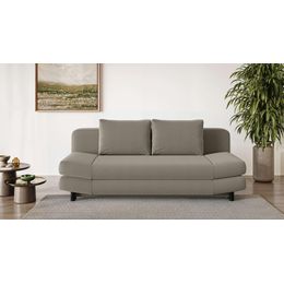 3-Sitzer Home Affaire, B:209cm H:86cm T:96cmtaupe, 100% Polyester, Sofas, "LENNARA Schlafsofa mit Bettkasten, Maße B/T/H: 209/96/86 cm", Sofa mit