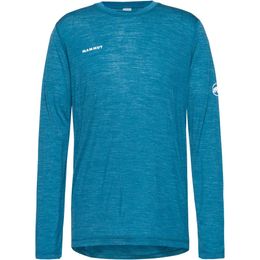 Mammut Funktionsshirt &lsquo;Tree Wool' Herren Gr&ouml;&szlig;e S royalblau / wei&szlig;