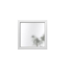 Milchglas Fenster, Kunststoff, K&ouml;mmerling 70 AD, Wei&szlig;, 800 x 800 mm, Satinato Verglasung, individuell online konfigurieren