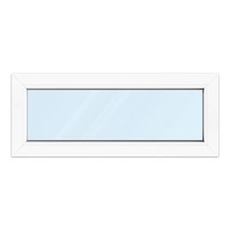 Fenster 100x40 cm, Kunststoff Profil K&ouml;mmerling 70 AD, Wei&szlig;, 1000x400 mm, einteilig festverglast, 2-fach Verglasung, individuell konfigurieren