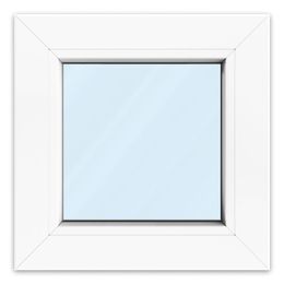 Fenster 40x40 cm, Kunststoff Profil aluplast IDEAL&reg; 4000, Wei&szlig;, 400x400 mm, einteilig festverglast, 2-fach Verglasung, individuell konfigurieren