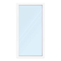Fenster 100x200 cm, Kunststoff Profil aluplast IDEAL&reg; 4000, Wei&szlig;, 1000x2000 mm, einteilig festverglast, 2-fach Verglasung, individuell konfigurieren