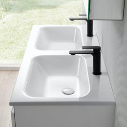 rivea Dia ultraflacher M&ouml;belwaschtisch B: 121 H: 14,2 T: 51,5 cm, BR0052WH,