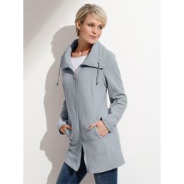 WITT Damen Fleecejacke mit 2-Wege-Rei&szlig;verschluss, grau, Gr&ouml;&szlig;e 42