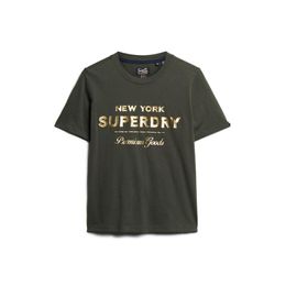 Superdry T-Shirt Damen Größe L gold / khaki