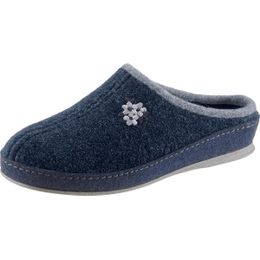 Schawos Damen Pantoffel blau, Gr&ouml;&szlig;e 36