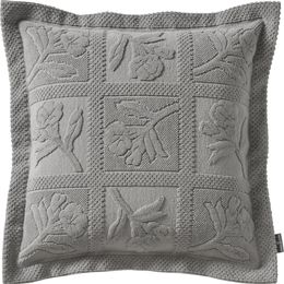 unisex Kissenh&uuml;lle grau Gr&ouml;&szlig;e 50x50 cm