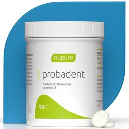 nupure Probadent 90 - 6 Mrd. KBE f&uuml;r die Mundflora und Vitamin D3 f&uuml;r starke Z&auml;hne. Mundgeruch loswerden & Mundhygiene aufbauen, 2 Packungen