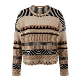 Peter Hahn - Rundhals-Pullover, beige, Gr. 48 / XL - Wolle