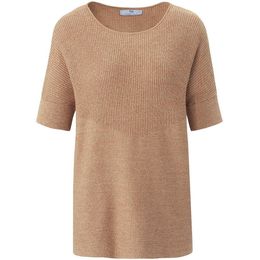 Peter Hahn - Pullover mit Kimono-Halbarm, braun, Gr. 50 / XL - Baumwolle