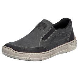 Rieker Slip On Herren Größe 40 anthrazit / dunkelgrau